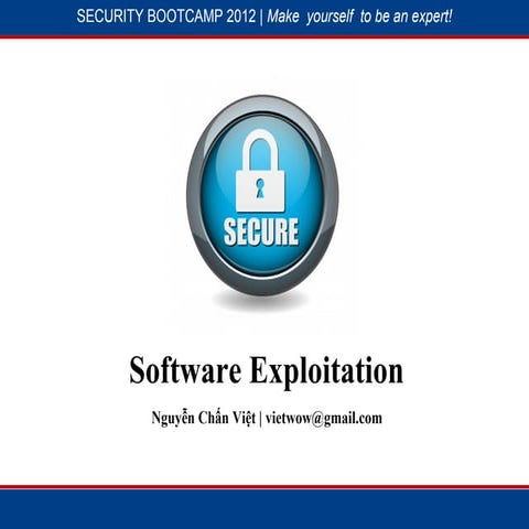 SBC 2012 - Software Exploitation (Nguyễn Chấn Việt) | PDF