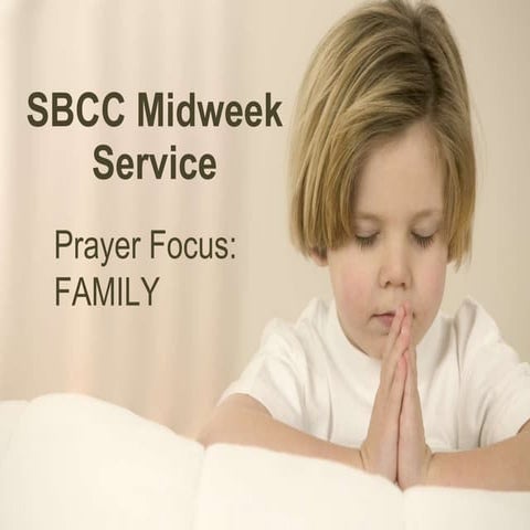 Midweek Prayer Service 030211 | PPT