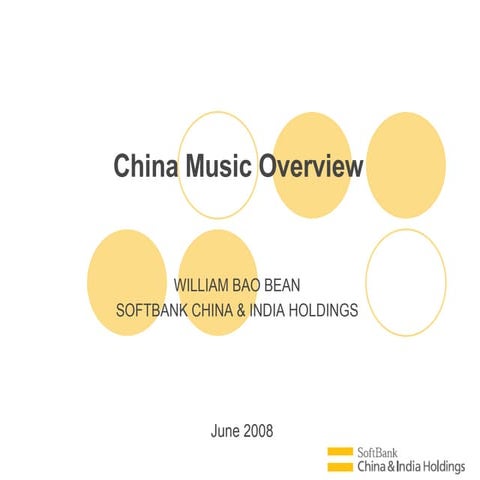 Music Matters 2008 China Music Overview June 2008 | PPT