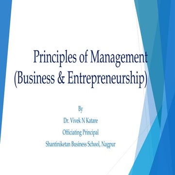 Principles of Management (A Short Reveiw) | PPT