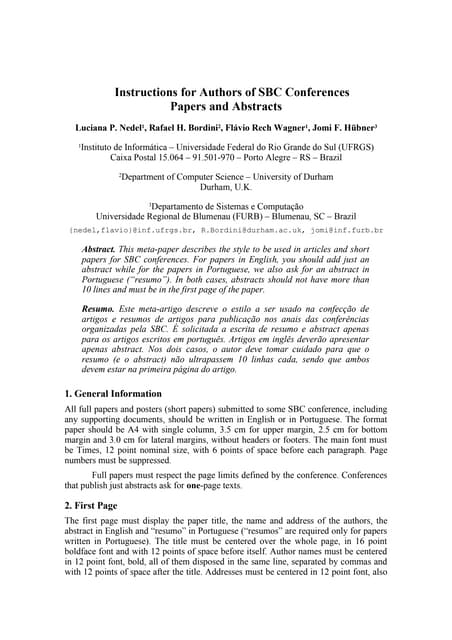 Ieee rules for paper presentation | PDF