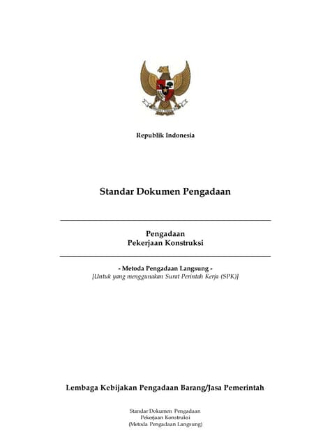 Contoh Format dan contoh KAK Kerangka Acuan Kerja | PDF
