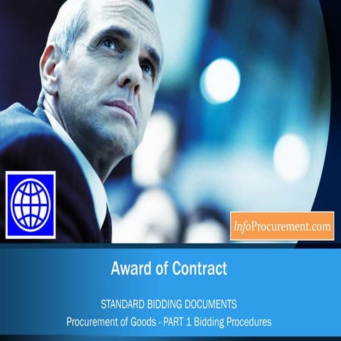 Sbd procurement of goods 6 award of contract | PPT