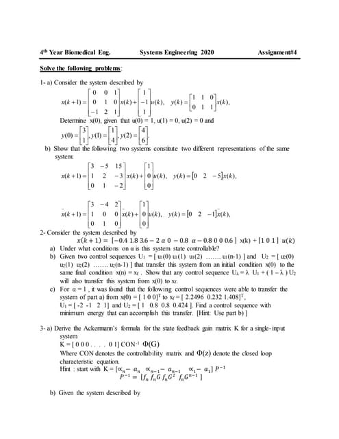 Assignment1 control | PDF