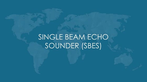 Echosounder | PDF