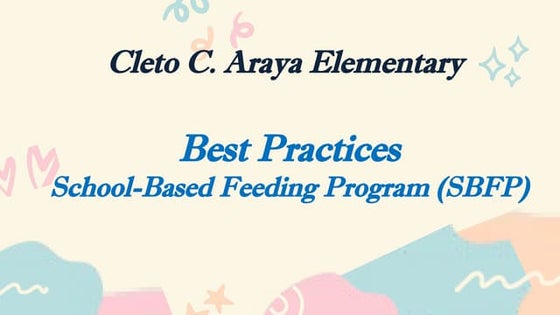 SBFP-2024-PRESENTATION. -edited-2.pptx | Nutrition | Healthy Living