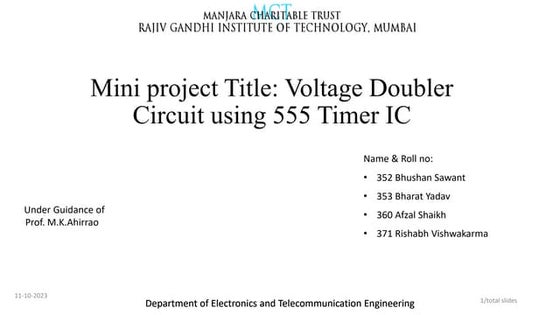RLC series circuit simulation at Proteus | PPTX