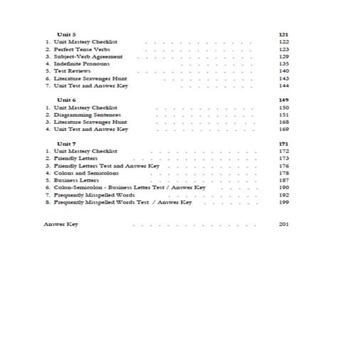 SBG Grade 6: Table of Contents 1 | PDF