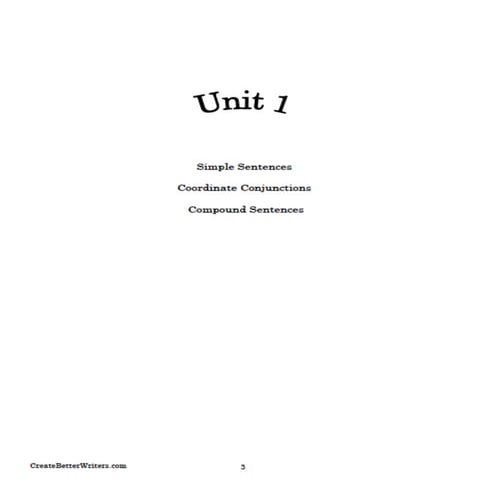 SBG Grade 6: Unit 1 Title Page | PDF