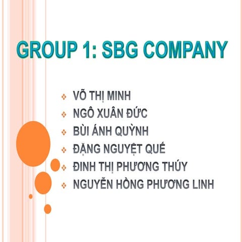 Sbg company | PPTX
