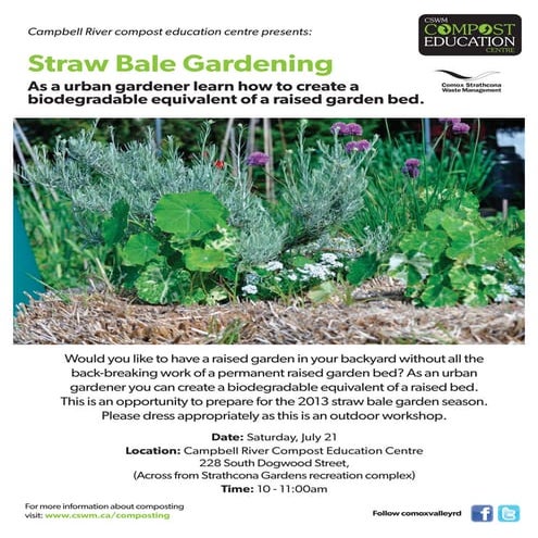 Straw Bale Gardening ~ Campbell River, Canada | PDF