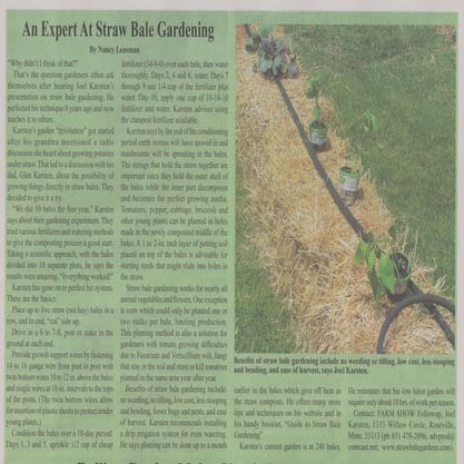 Straw Bale Gardening ~ West Virginia Univ | PDF