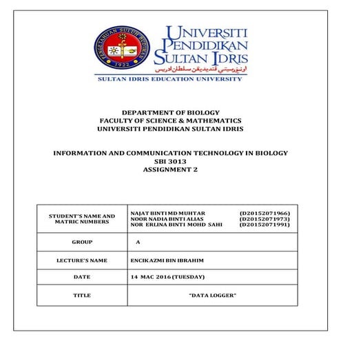 Sbi data logger | DOCX