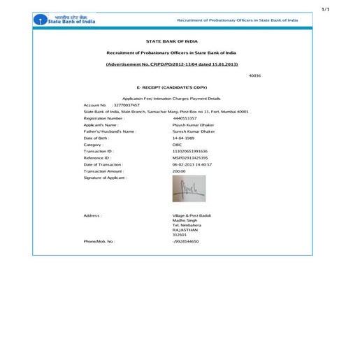 Sbi po invoice_4440553357 | PDF