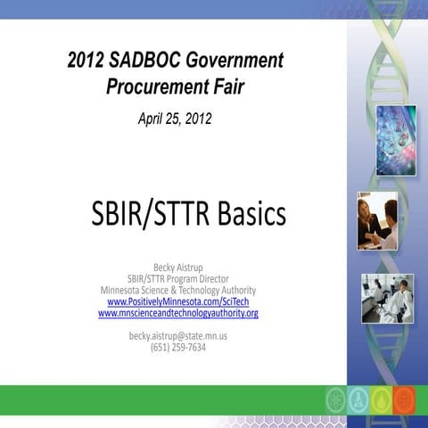 SBIR Basics | PDF