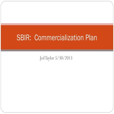 Sbir commercialization slides | PPT