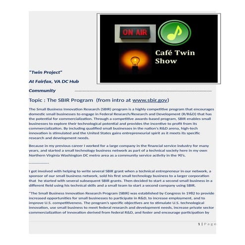 Submitting Successful NIH SBIR / STTR Proposals | PDF