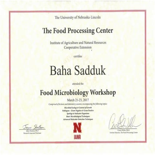 The University of Nebraska-Lincoln The Food Processing Center | PDF