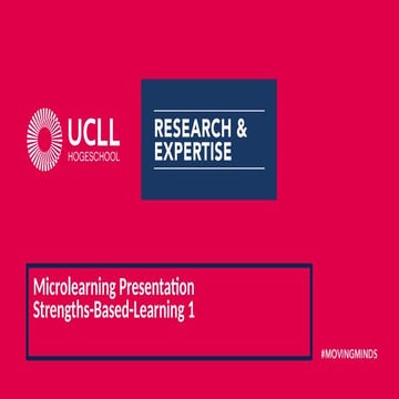 Microlearning Presentation Strengths-Based-Learning 1 | PPT