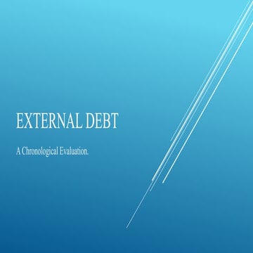 External debt | PPTX | Currencies | Economy