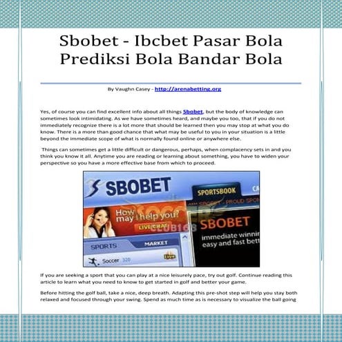 Sbobet | PDF