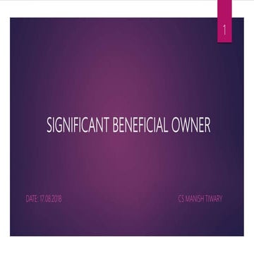 Significant Beneficial Owners | PPTX