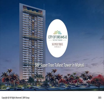 SBP Supertree Tallest Tower in Mohali | 2&3 BHK Apartments | PPT