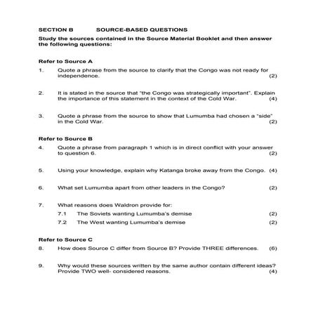 Source Based Questions and SourceBE on Lumumba and Congo.docx