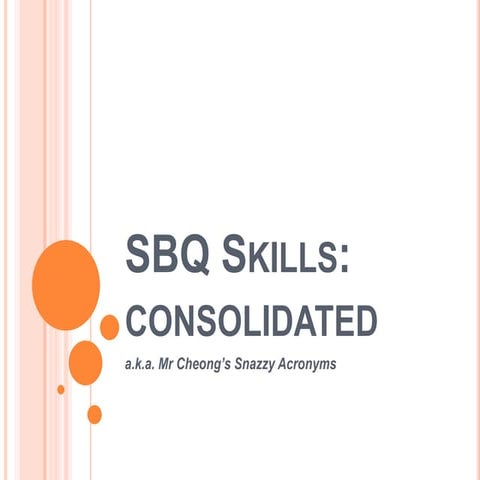 SBQ Skills Consolidated | PPTX