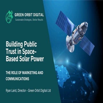 Building Public Trust in Space-Based Solar Power: The Role of Marketing ...