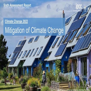 IPCC 6th Assessment Report: AR6_WGII: Mitigation | PDF