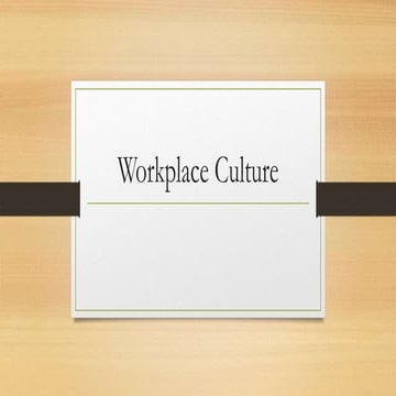 Workplace Culture in Step by Step | PPTX