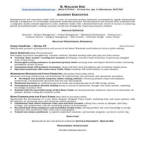 Robert Dee resume | DOCX