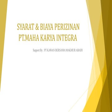 Sertifikat Badan UsahaJasa Kons PT MKI - | PPT