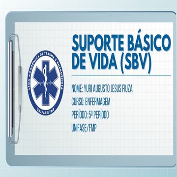 Suporte Básico de Vida (SBV): Técnicas Essenciais para Emergências | PDF