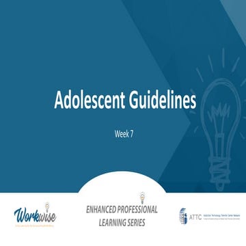 Sb vc week 7 adolescent issues 508_workwise template | PDF | Parenting ...