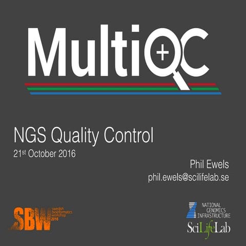 SBW 2016: MultiQC Workshop | PDF