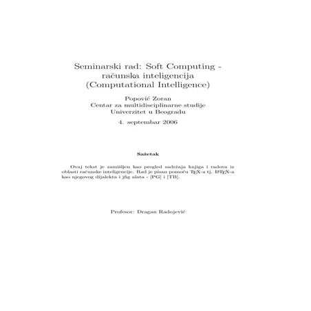 Soft Computing | PDF