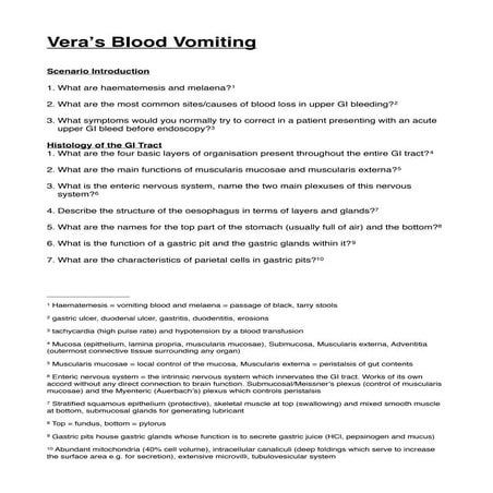 Sc08 vera's blood vomiting | PDF
