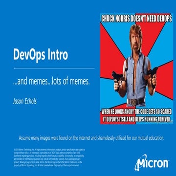 SC18 DevOps Short Introduction | PPTX