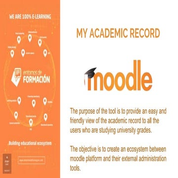 Moodle Academic Record Ppt