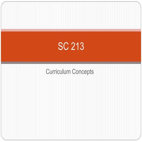 The Role of Politics in Curriculum Decision Making | PPTX