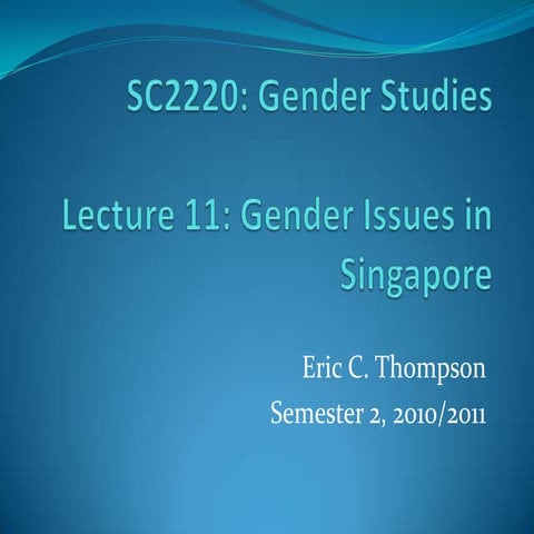 Sc2220 lecture 11 2011 | PPT