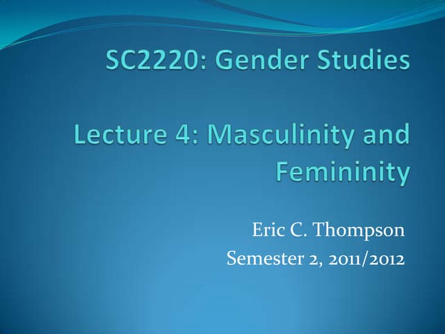 Gender And Sexuality