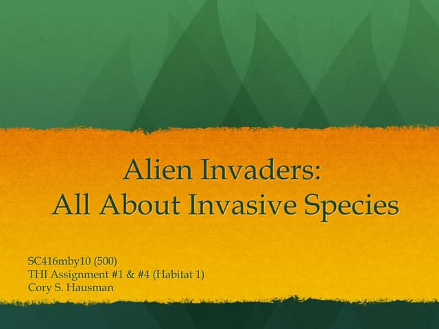 Invasive species powerpoint