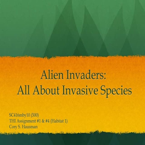 Invasive Species | PPTX