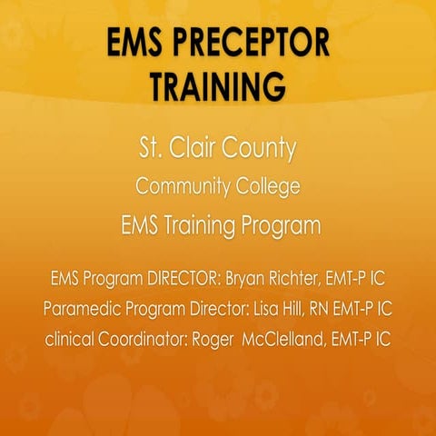 Sc4 preceptor training ppt | PPTX