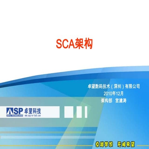 Sca架构 | PPTX