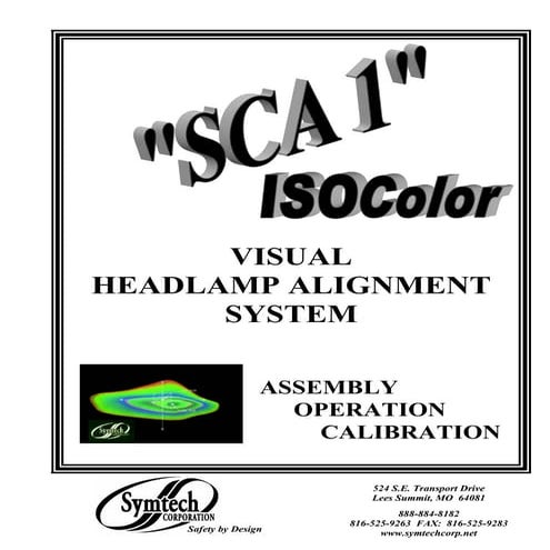 Sca 1 manual-headlight-alignment-system | PDF