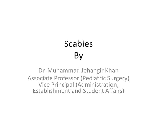 Scabies | PPTX